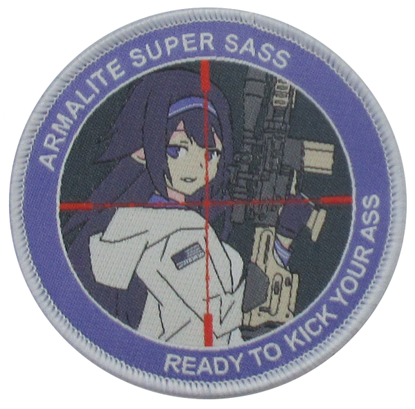 Super Sass Woven Patch Woodpatch