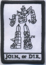 Join or Die Voltron Embroidery Patch – WoodPatch